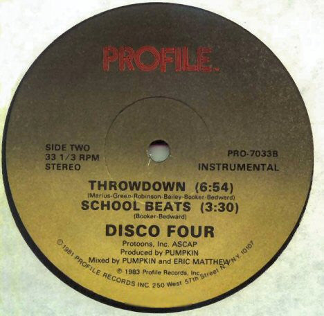 Buy Disco Four : Throwdown (12") Online for a great price – hifi provisions