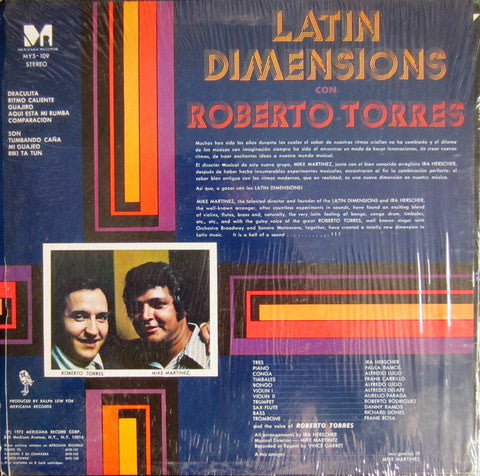 Buy The Latin Dimension Con Roberto Torres : Latin Dimensions Con ...
